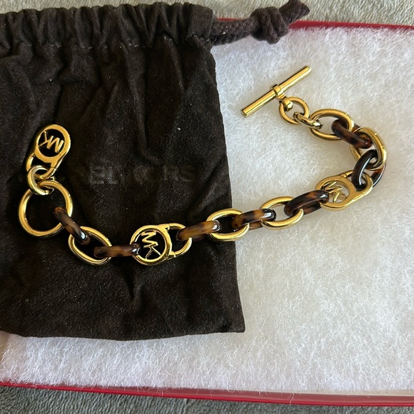 Michael Kors | Jewelry | Michael Kors Mk Bracelet Twotone Tortoise ...